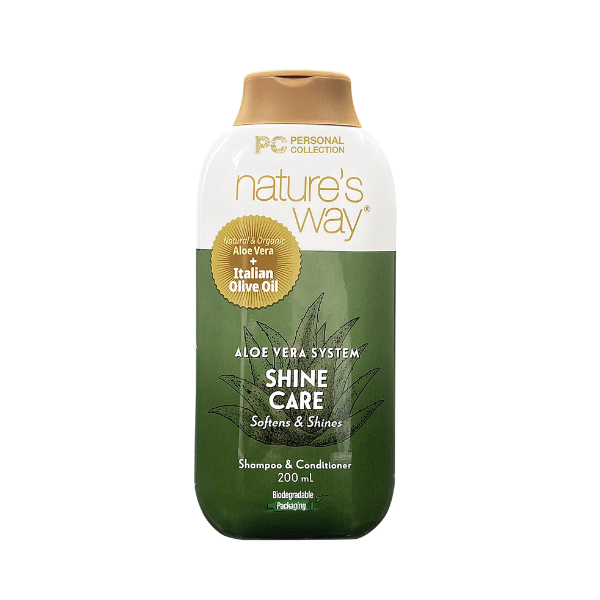 Nature's Way Aloe Vera System Shampoo and Conditioner Total Shine Care ...